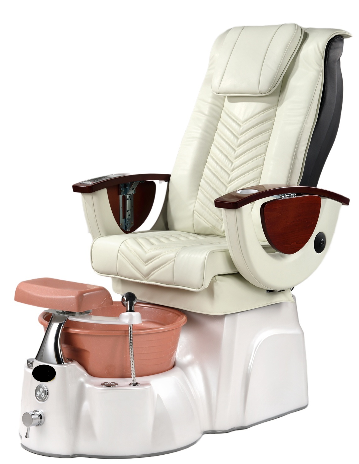 pedicure spa with glass bowl installed magnetic pipe free jet.